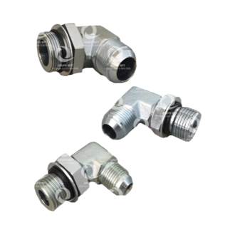 Adaptador JIC O'ring boss Pasamuro a 90° - Tecmafer Importadores